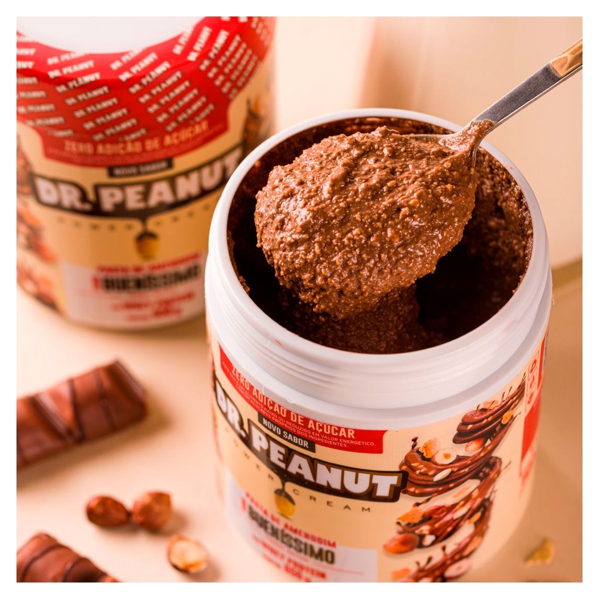 Pasta de Amendoim Sabor Bueníssimo Com Whey Protein Mini 250g Dr Peanut - Drogaria Minas-Brasil