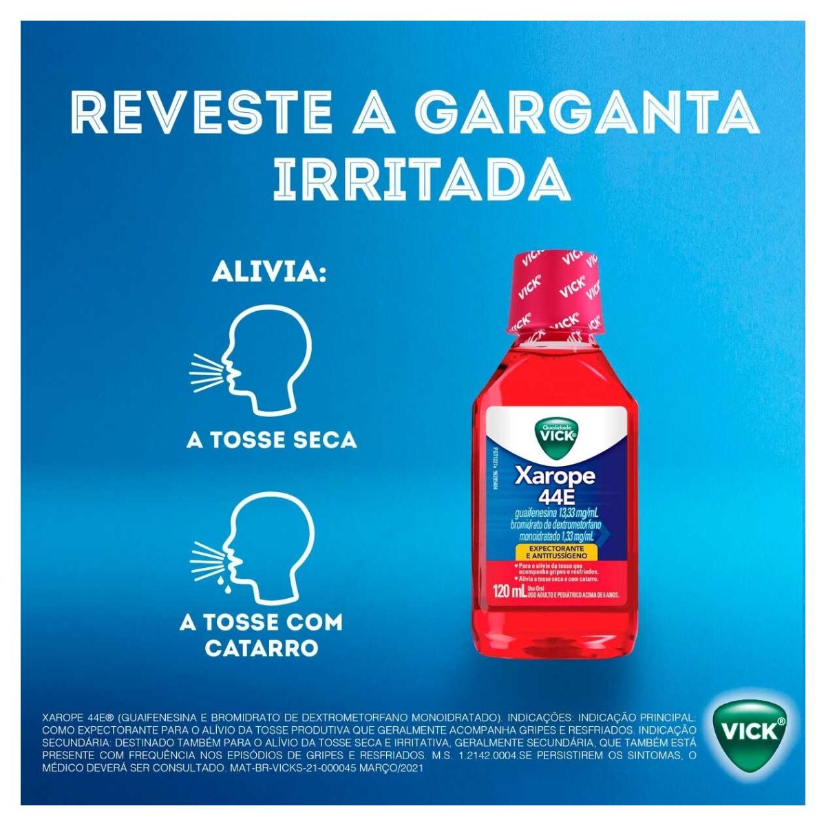 Xarope Vick 44E 240ml: Preço e para que serve
