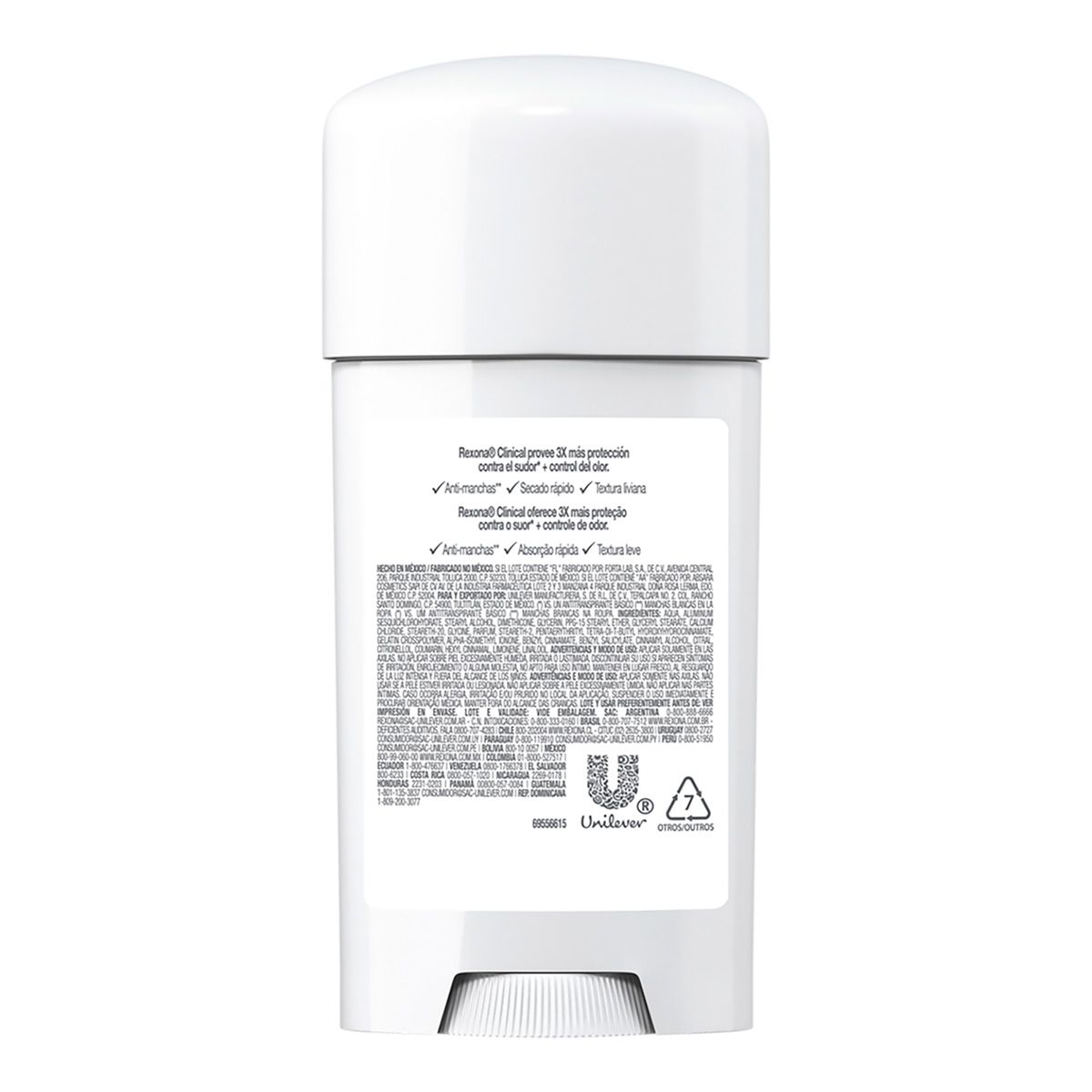 Desodorante Creme Rexona Clinical Classic 96h Antitranspirante Com 58g ...