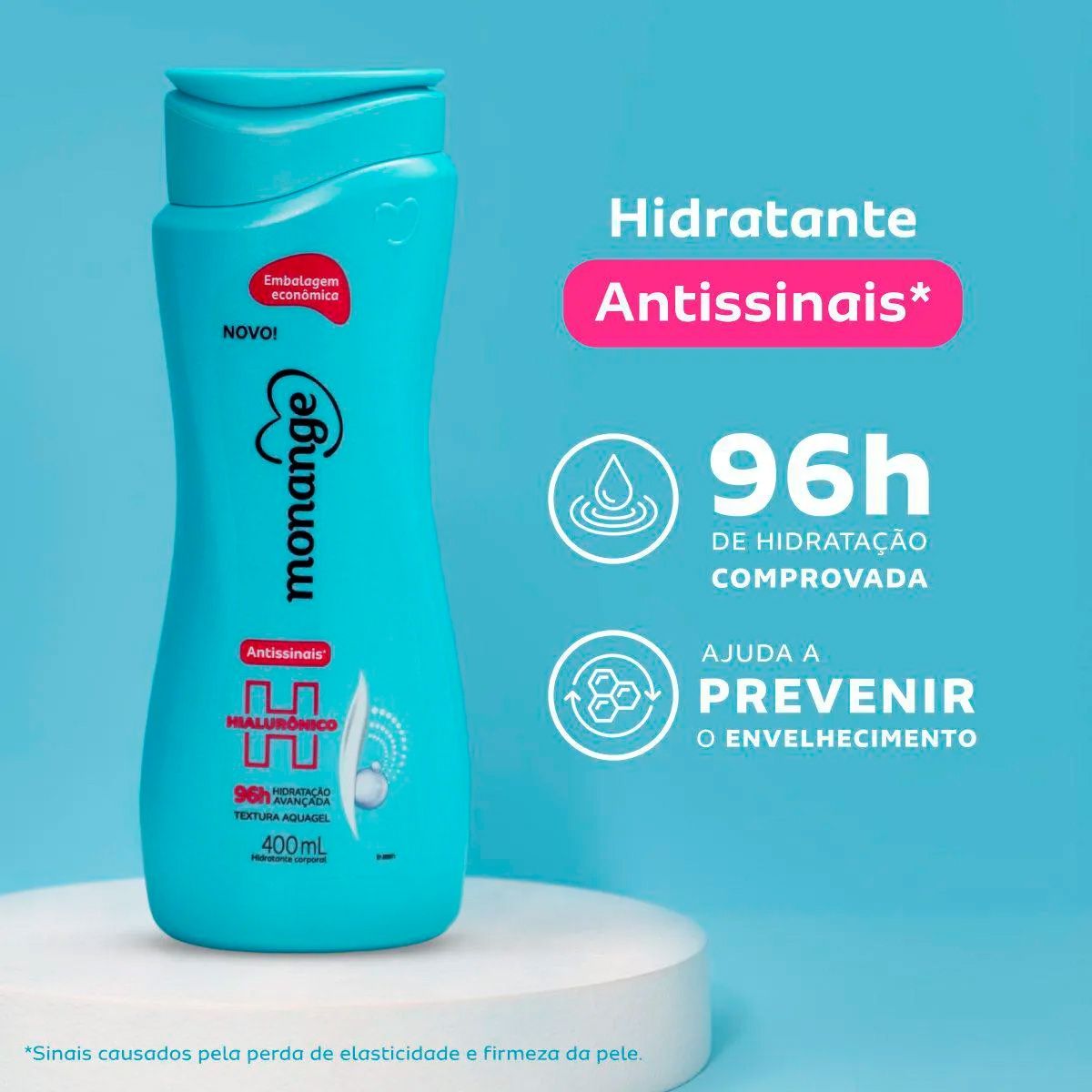 Hidratante Corporal Monange Antissinais Hialurônico Com 400ml ...