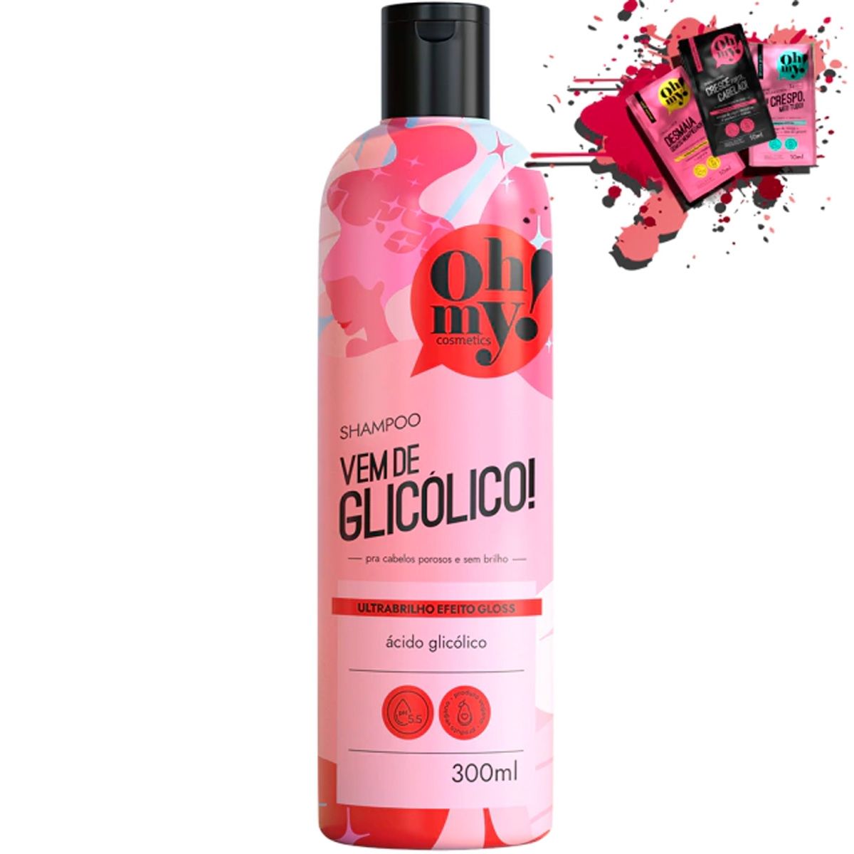 Shampoo Vem de Glicólico! Oh My! 300ml - Drogaria Minas-Brasil