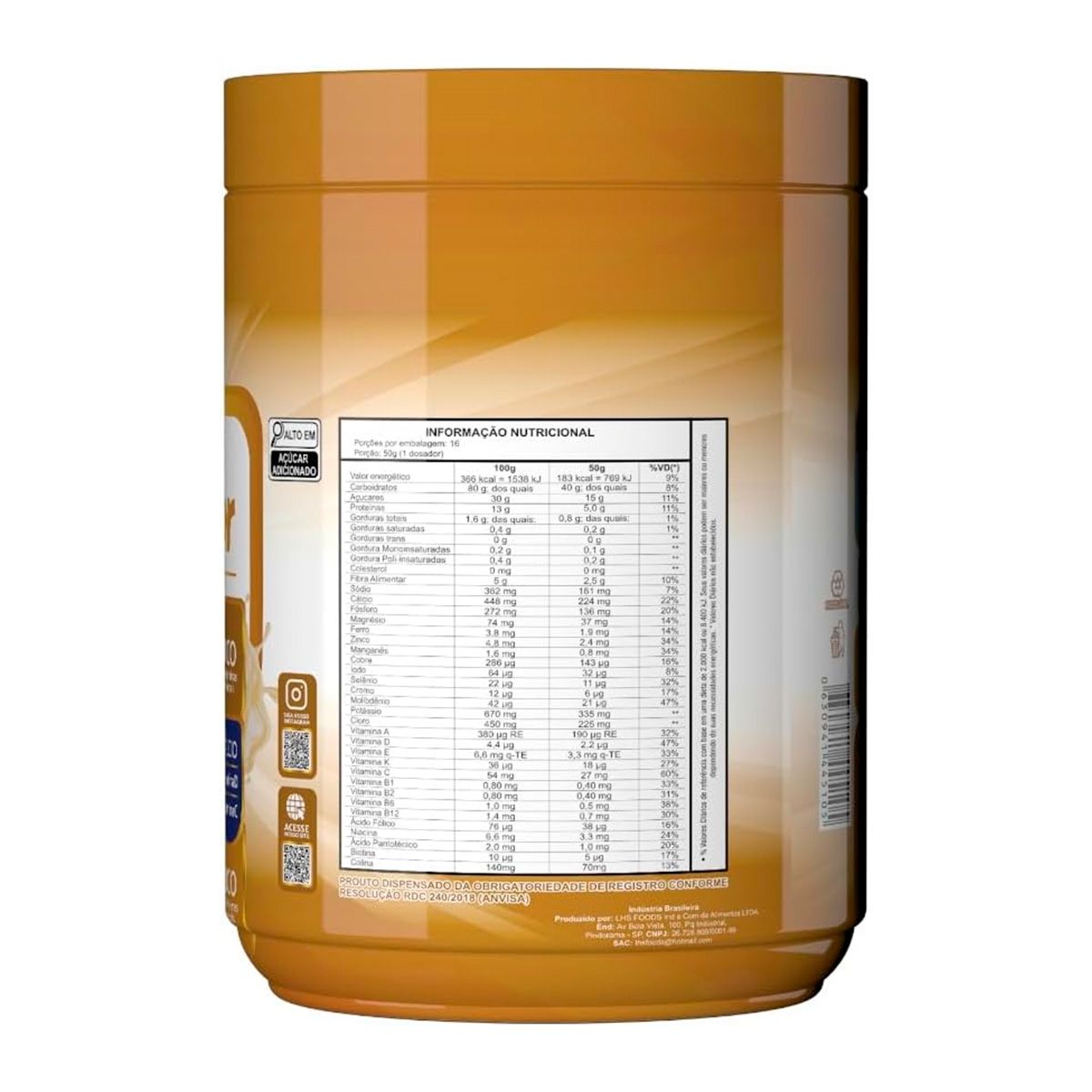 Nutra Senior Adulto 50 Sabor Natural 800G - Drogaria Minas-Brasil