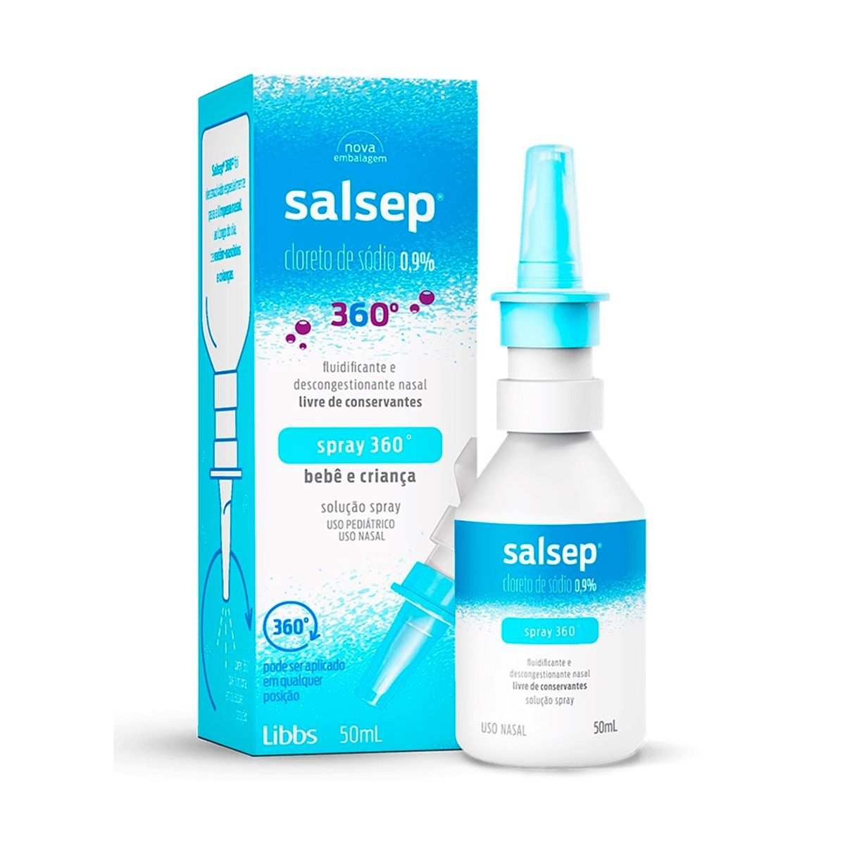 Salsep 360˚ Spray Nasal 50ml: Preço e para que serve