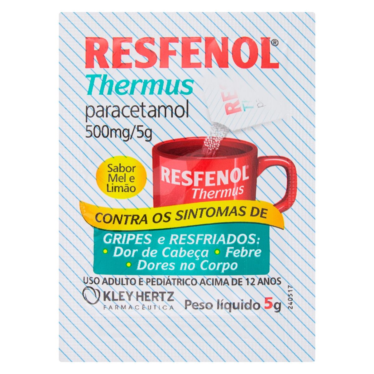 Resfenol Thermus Sabor Mel E Limão 1 Sache De 5G: Preço e para que serve