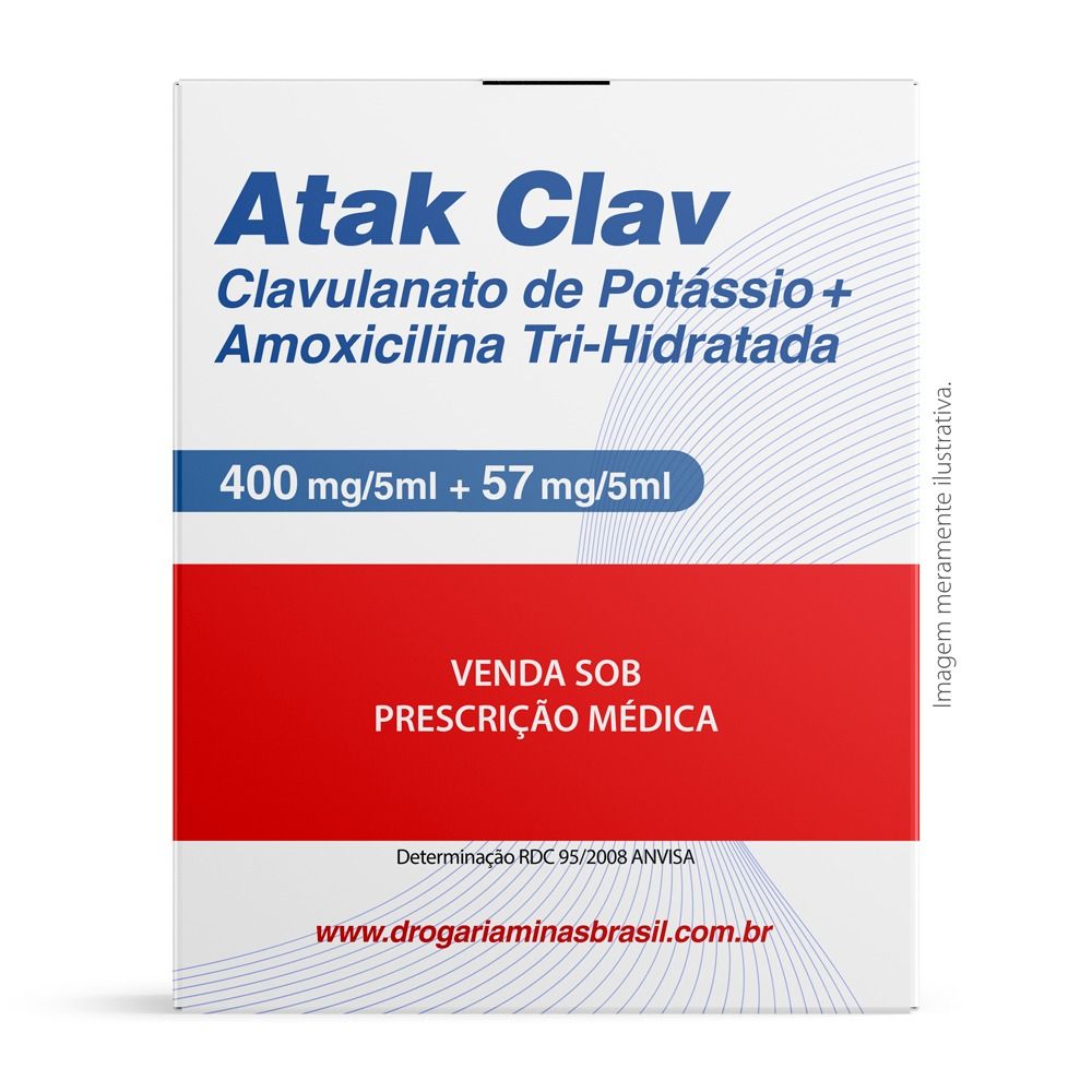 Atak Clav 400mg+57mg Suspensão 70ml: Preço e para que serve
