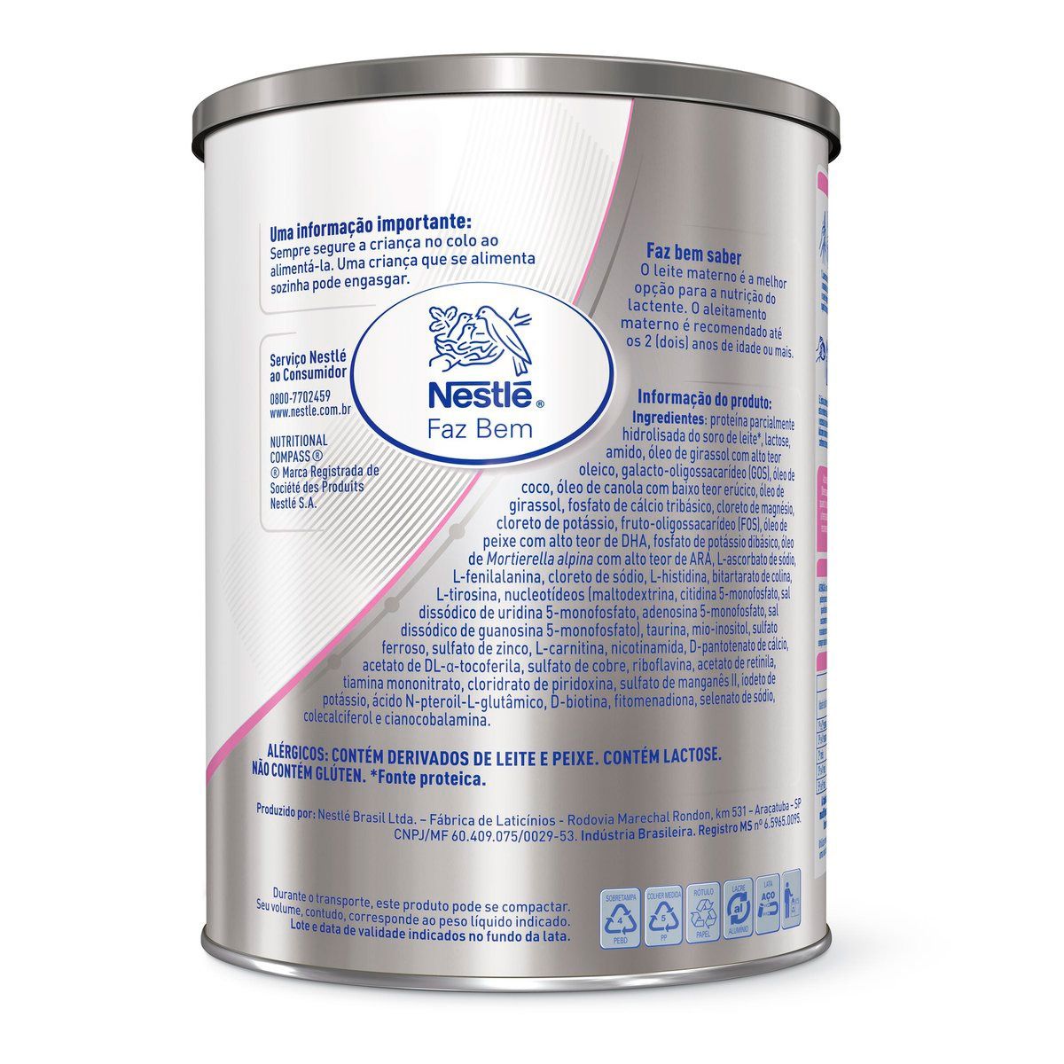Fórmula Infantil Nan Sensitive 800g - Drogaria Minas-Brasil
