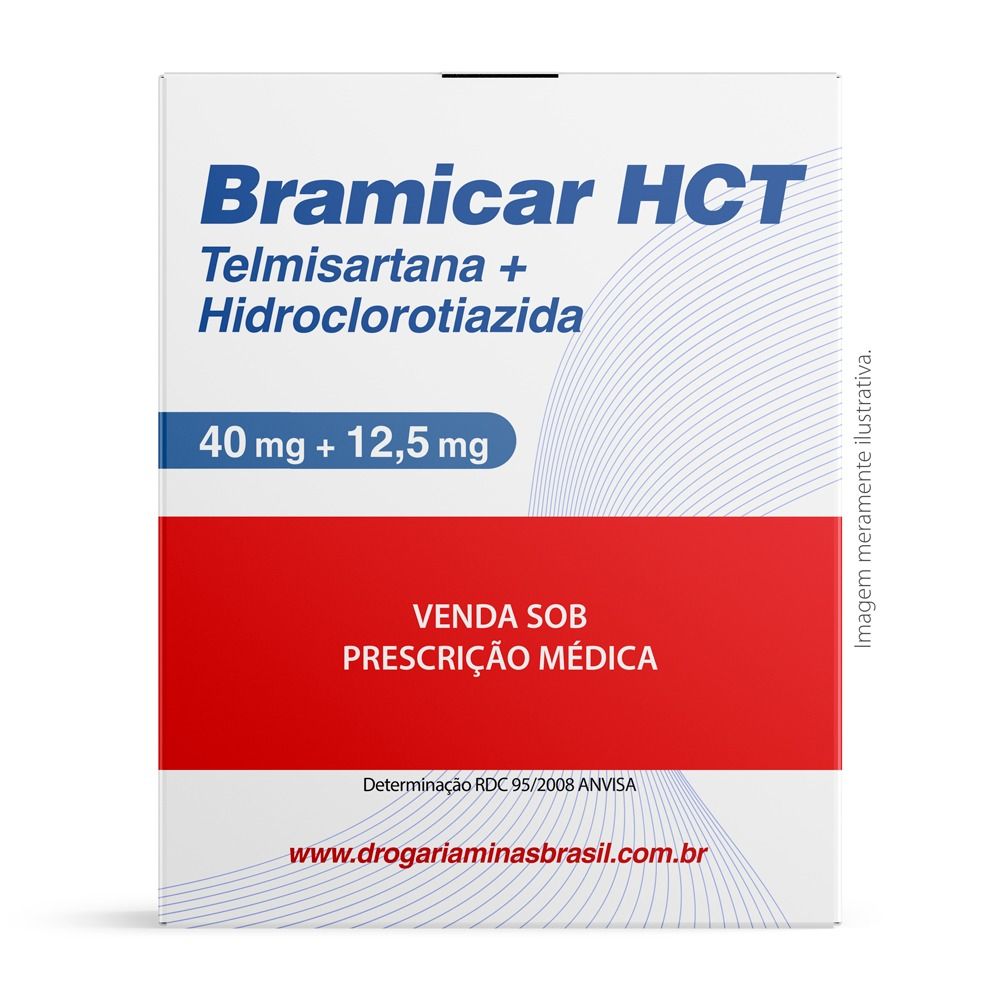 Bramicar Hct 40+12,5mg 30 Comprimidos: Preço e para que serve