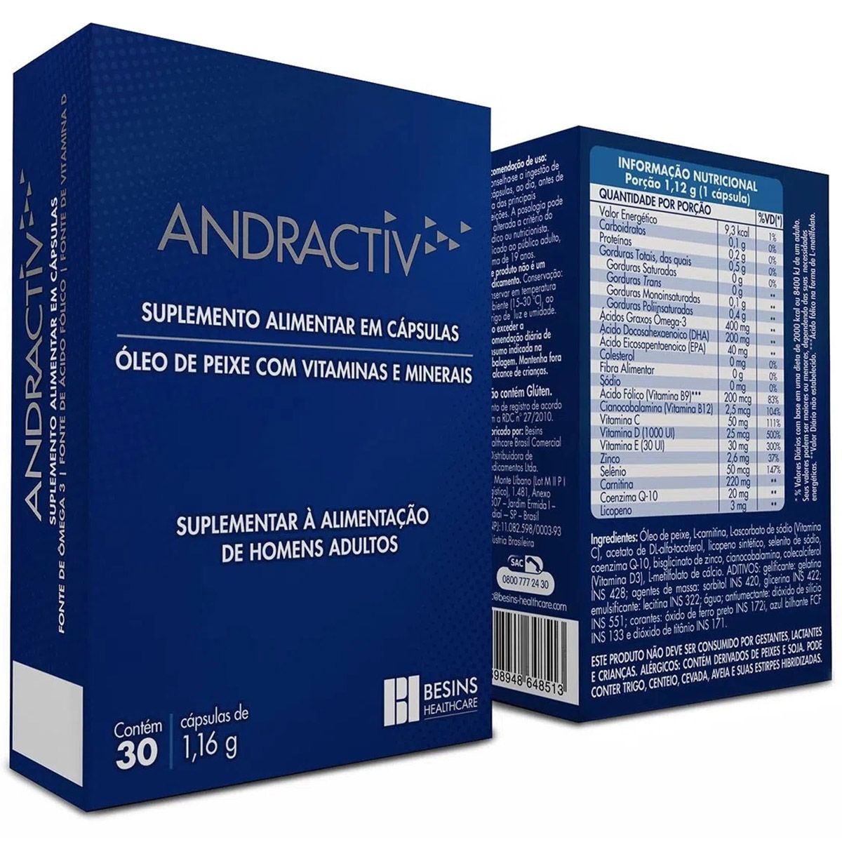 Andractiv 30 Capsulas: Preço e para que serve