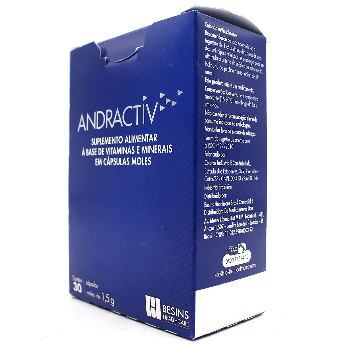 Andractiv 30 Capsulas: Preço e para que serve