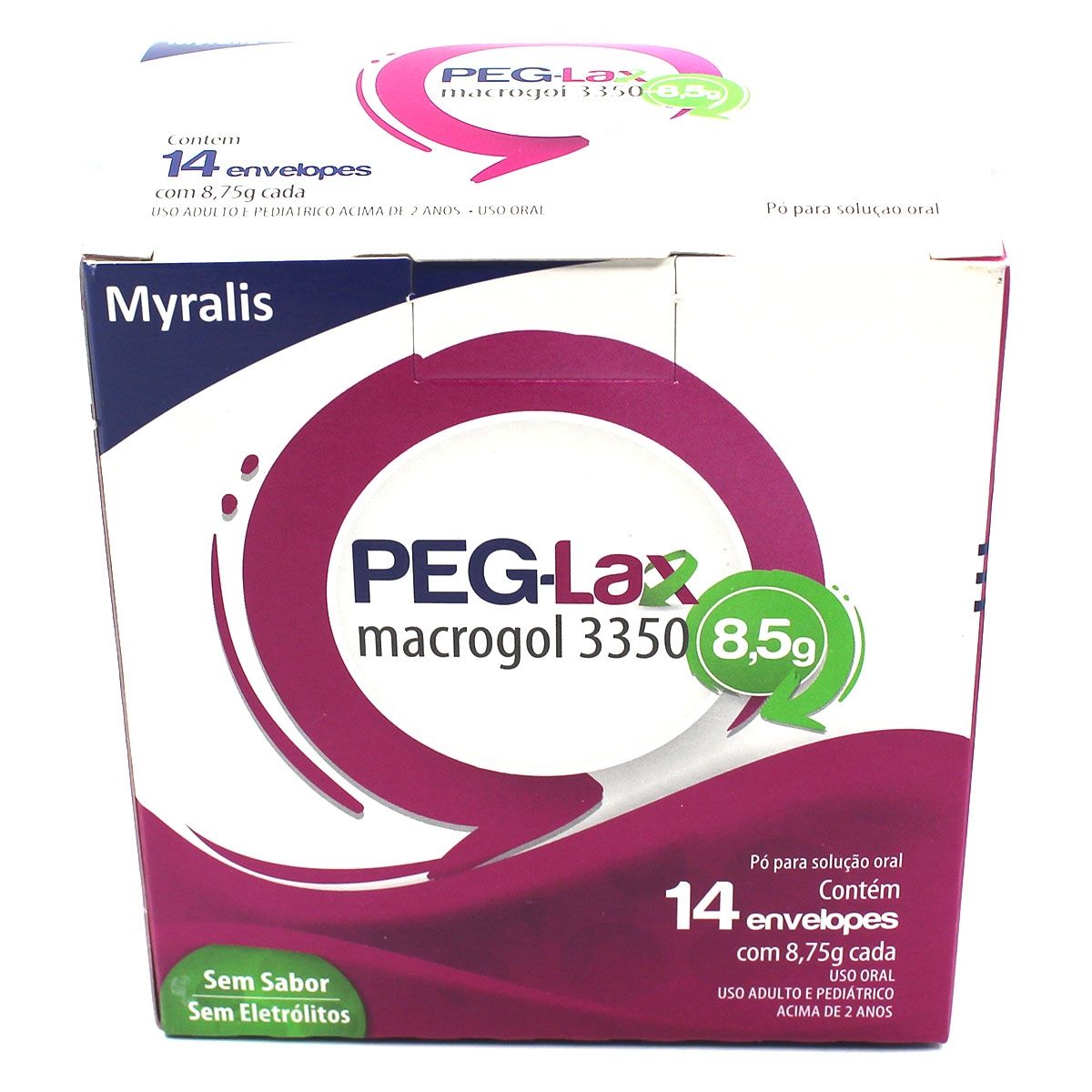Peg-Lax Pó Para Solução Oral Sem Sabor 14 Envelopes de 8,75g Cada ...