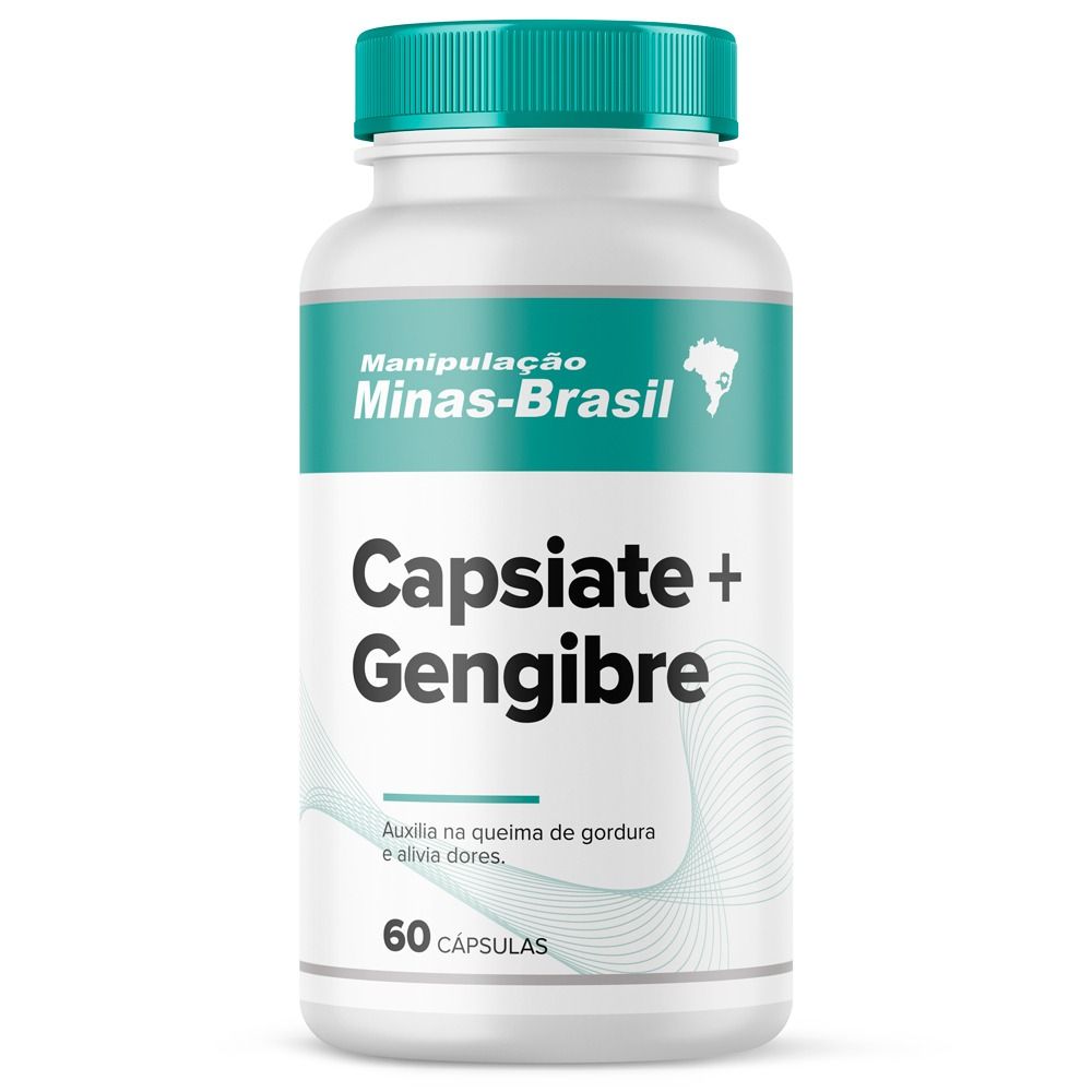 Capsiate 6mg Gengibre 400mg – 60 Cápsulas - Drogaria Minas-Brasil