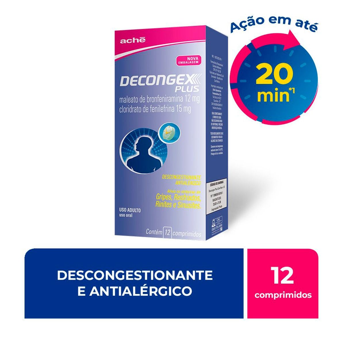 Decongex Plus 12 Comprimidos: Preço e para que serve