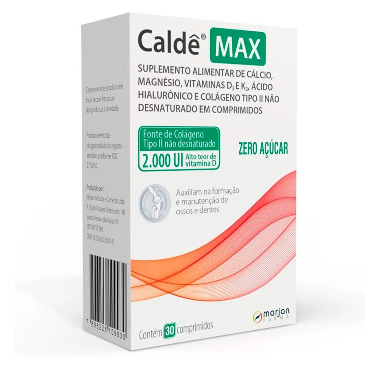 Caldê Max 2000ui 30 Comprimidos Marjan: Preço e para que serve