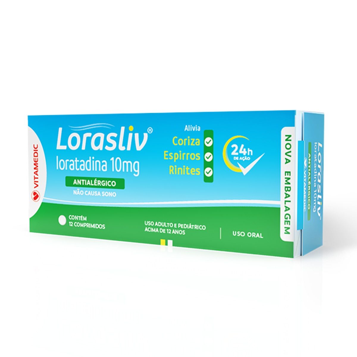 Lorasliv 10mg 12 Comprimidos: Preço e para que serve