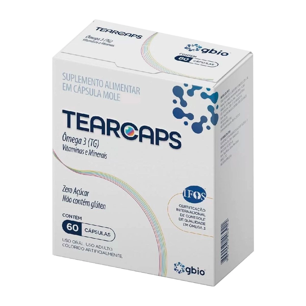 Tearcaps Suplemento Alimentar 60 Cápsulas Moles Gbio: Preço e para que ...