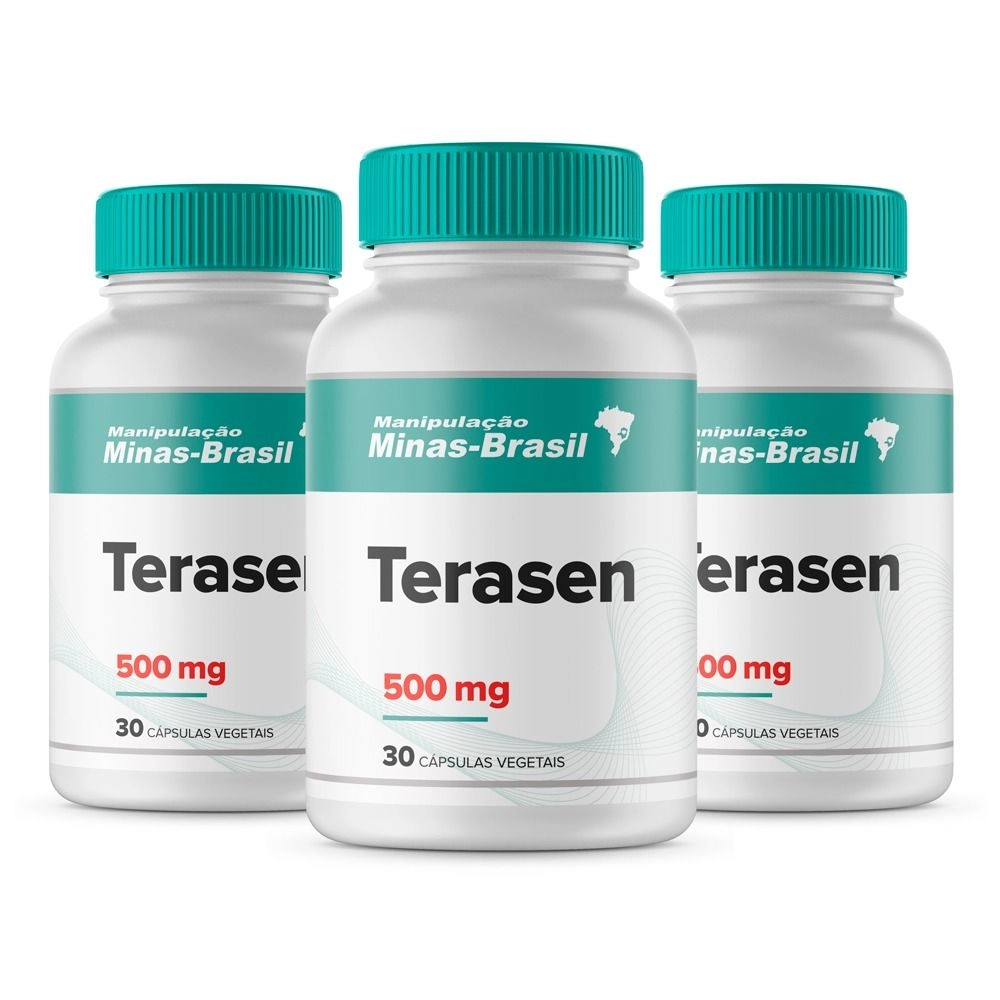Kit Com 3 Potes Terasen 500Mg Com 30 Cápsulas Vegetal - Drogaria Minas ...