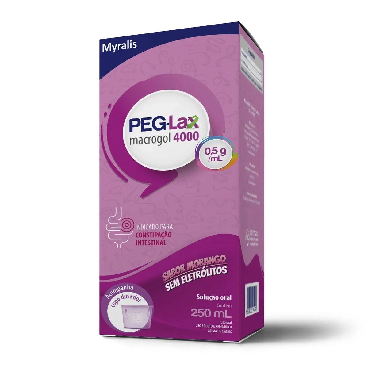 Peg-Lax Macrogol 4000 0,5g/ml Solução Oral 250ml: Preço e para que serve