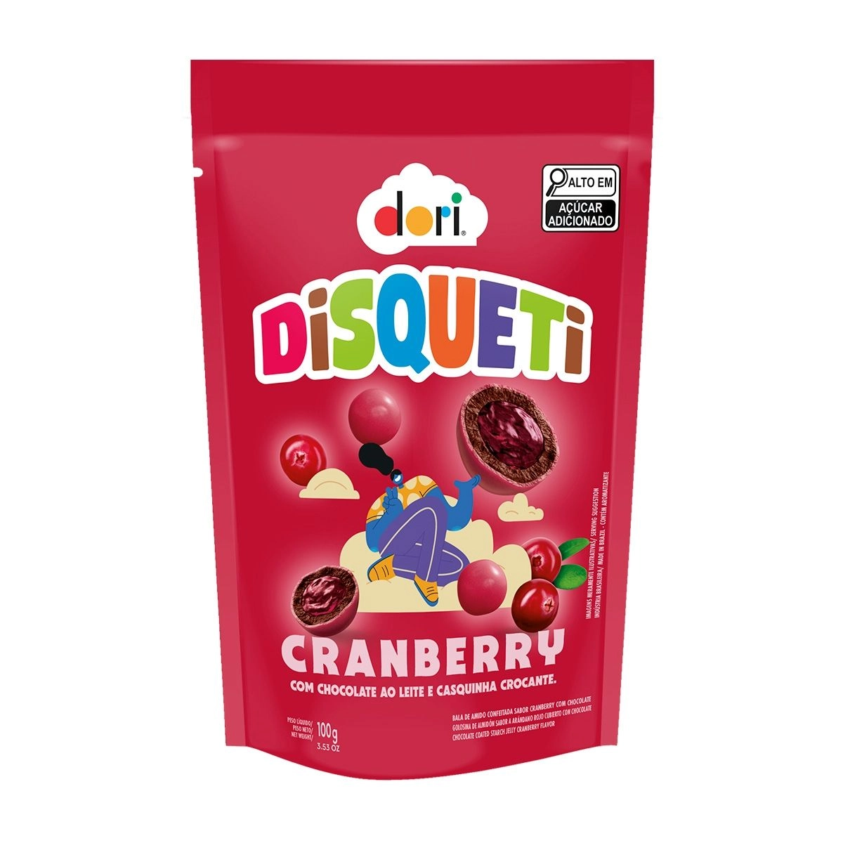 Chocolate Disqueti Sabor Cranberry 100G Dori - Drogaria Minas-Brasil