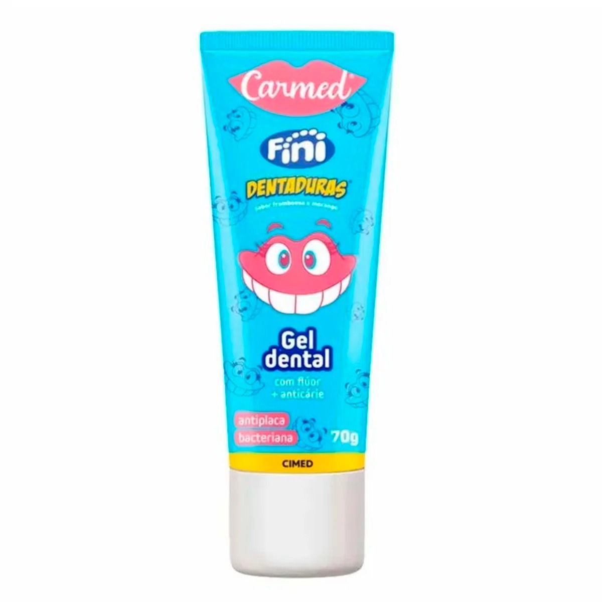 Gel Dental Carmed Fini Dentaduras Com Flúor 70g - Drogaria Minas-Brasil