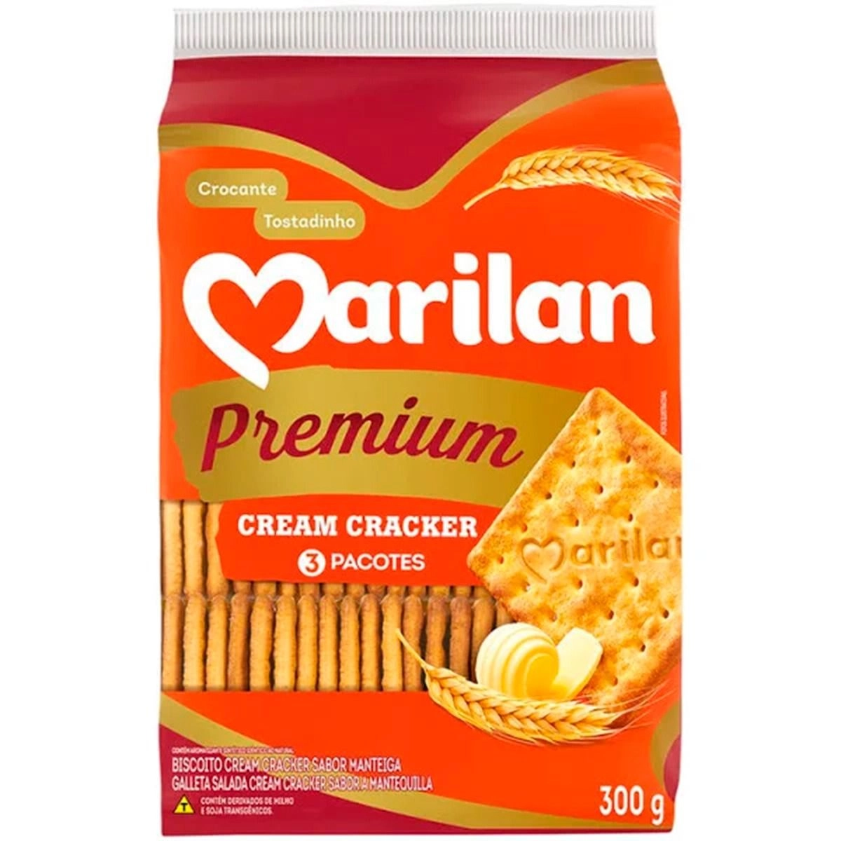 Biscoito Marilan Cream Cracker Premium 300g - Drogaria Minas-Brasil