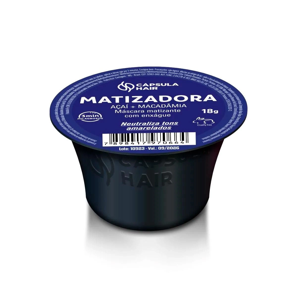 Máscara Matizante 18g Matizadora Cápsula Hair - Drogaria Minas-Brasil