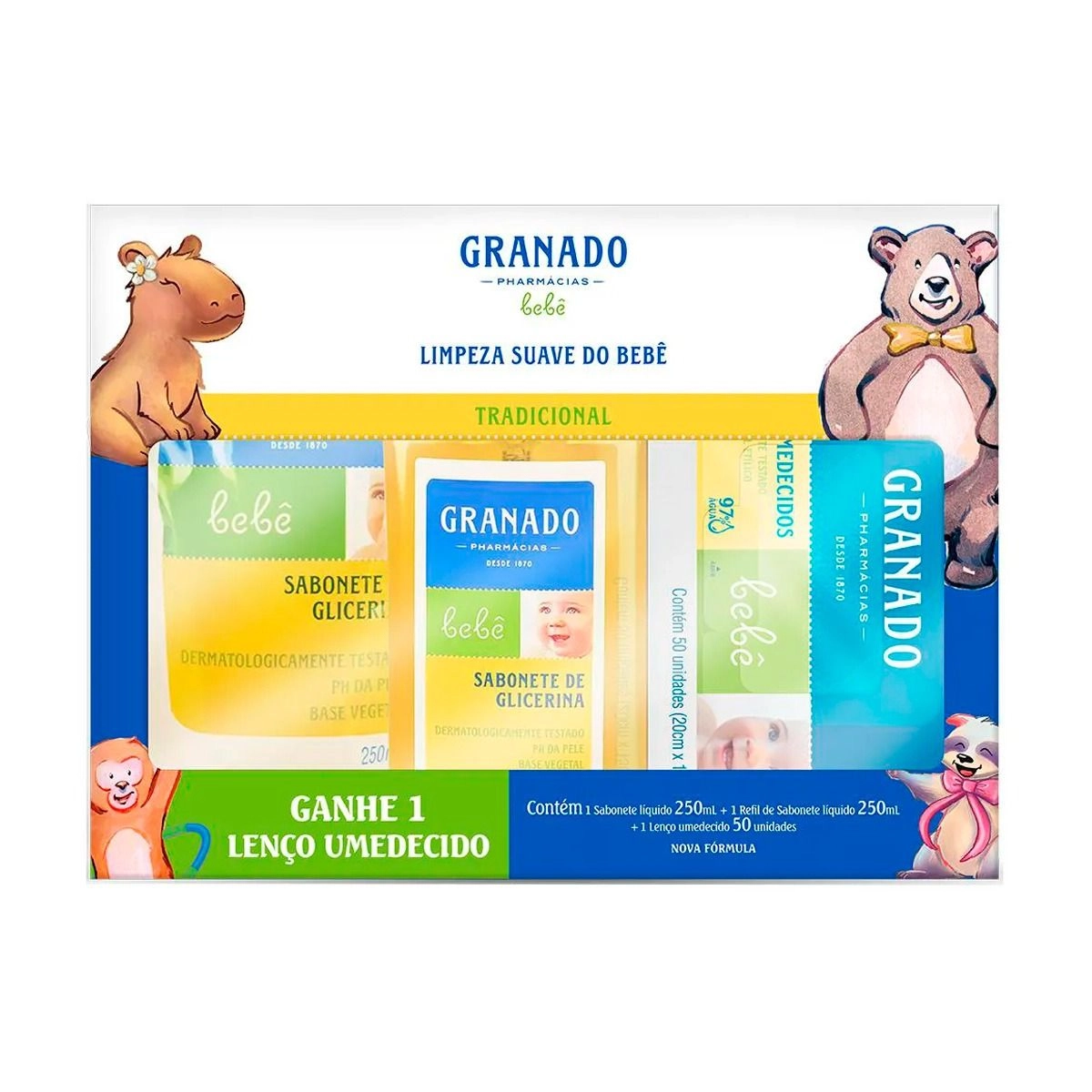 Kit Granado Bebê Limpeza Suave Do Bebê Tradicional - Drogaria Minas-Brasil