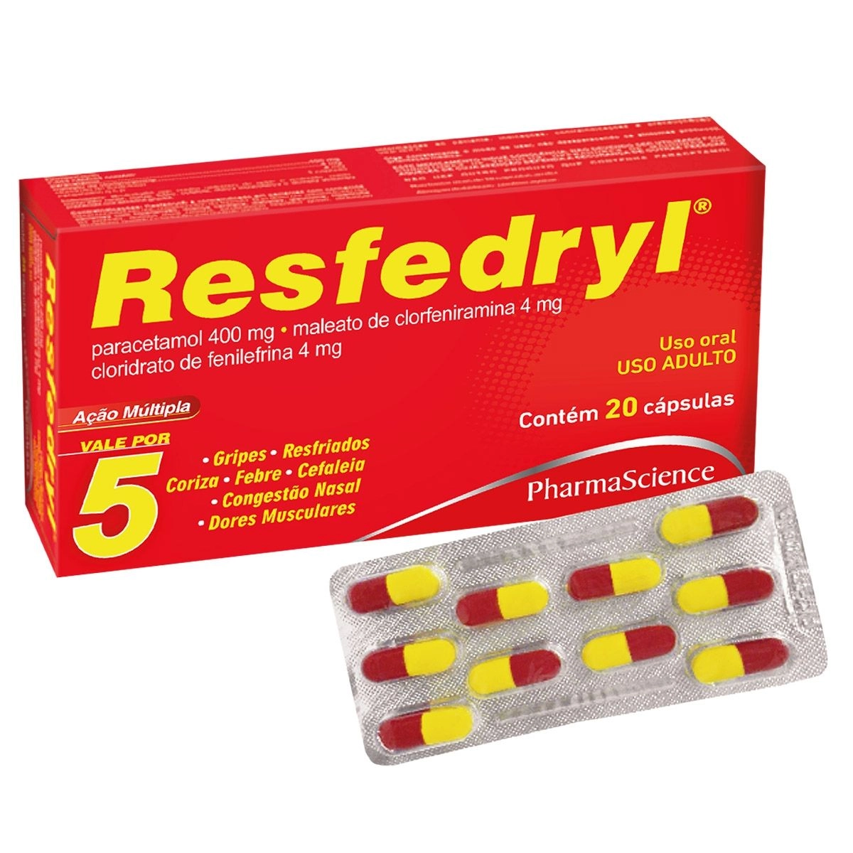 Resfedryl 20 Cápsulas: Preço e para que serve