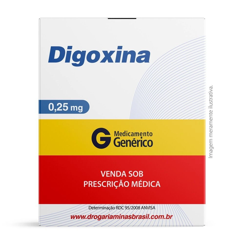 Digoxina 0,25mg Pharlab 20 Comprimidos: Preço e para que serve