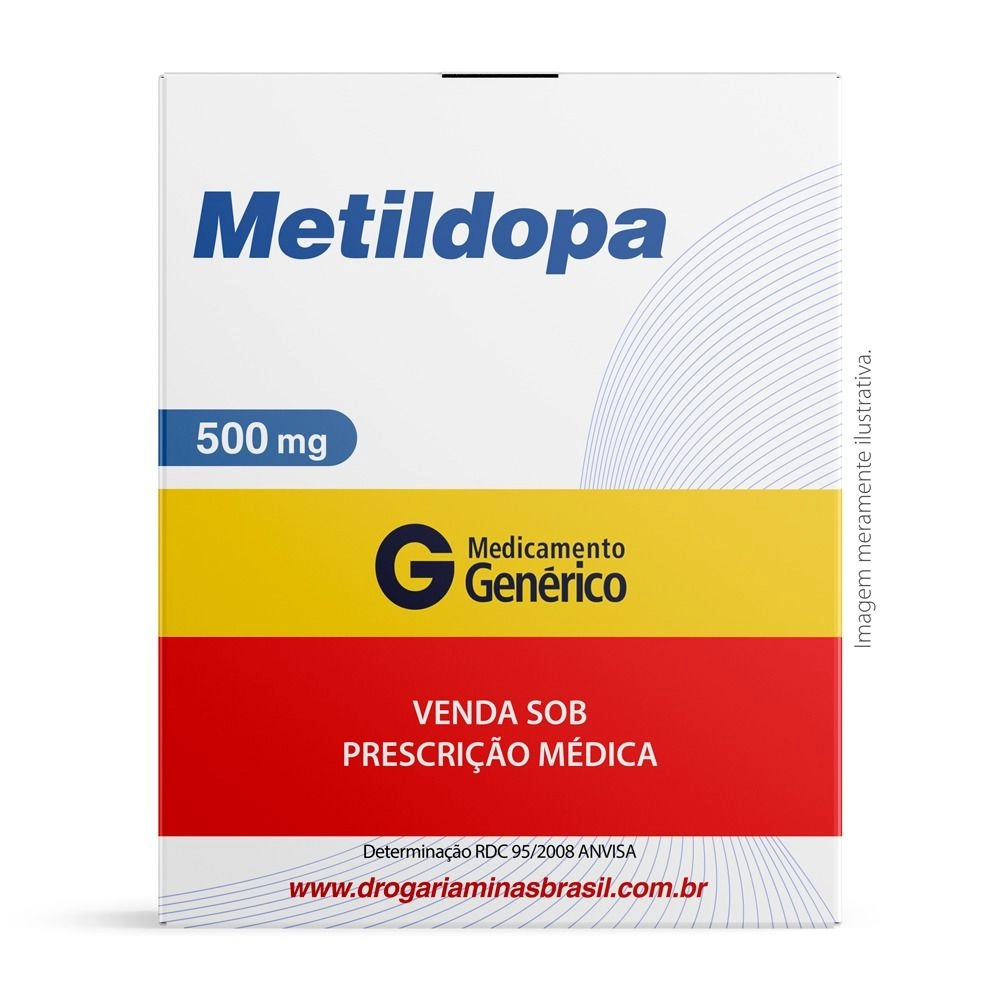 Metildopa 500 Mg 30 Comprimidos Revestidos Genérico Ems: Preço e para ...