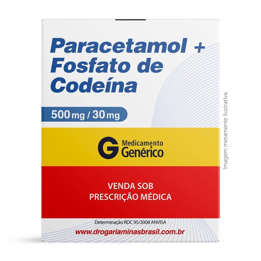 Paracetamol Fosfato De Codeína 12 Comprimidos Genérico Geolab: Preço e ...