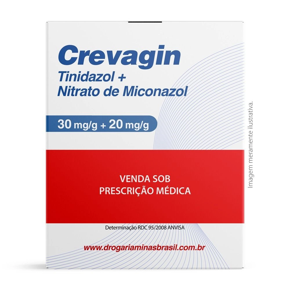 Crevagin 30Mg/G+20Mg/G Creme 40G+ 7 Aplicadores Genérico Eurofarma ...