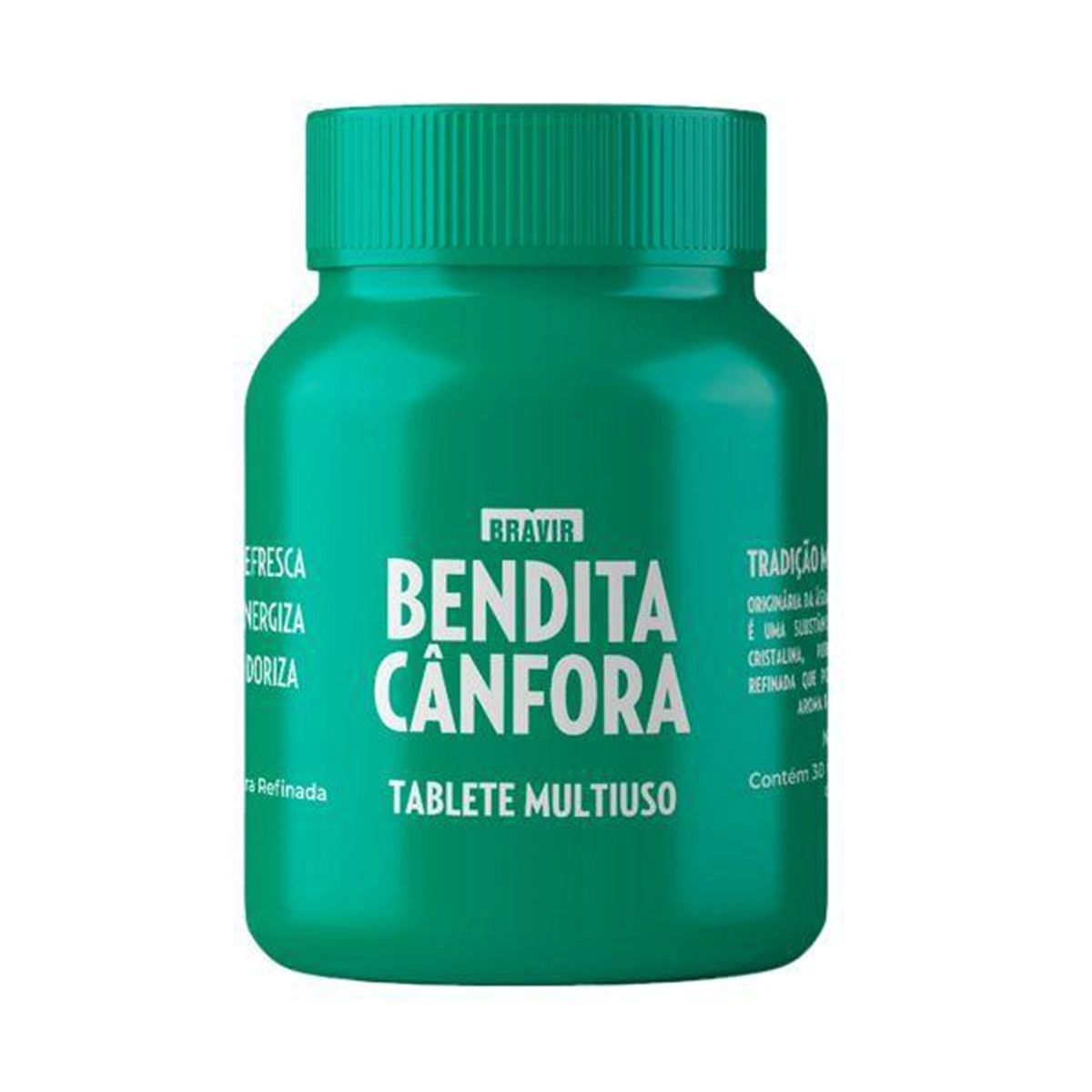 Bendita Cânfora Tablete Multiuso 0,75G Com 30 Unidades Bravir ...