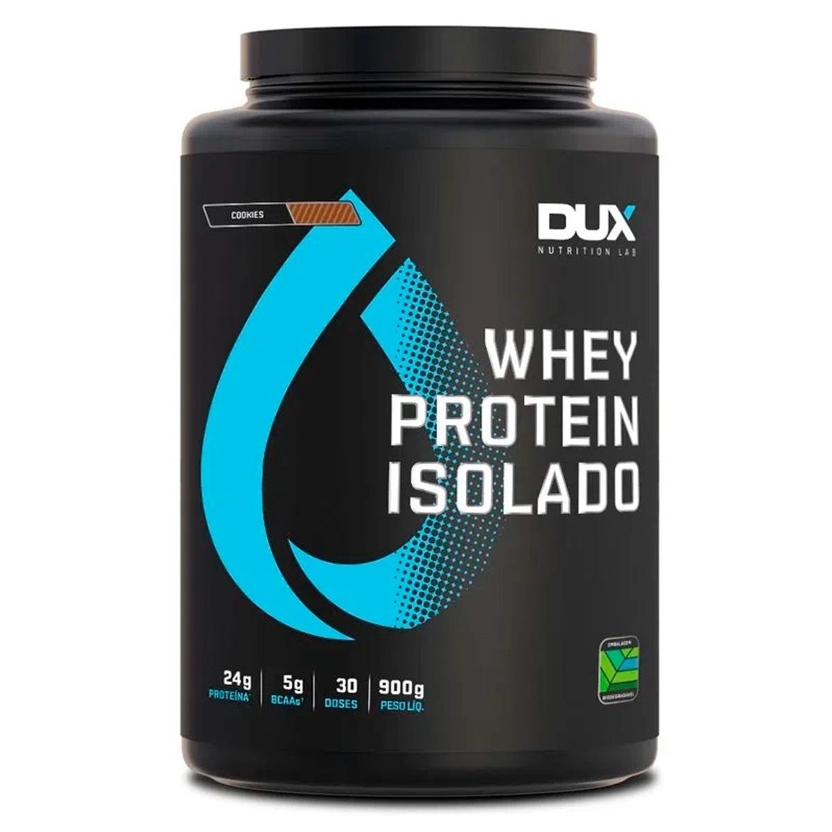 DUX Whey Protein Isolado Cookies 900G - Drogaria Minas-Brasil
