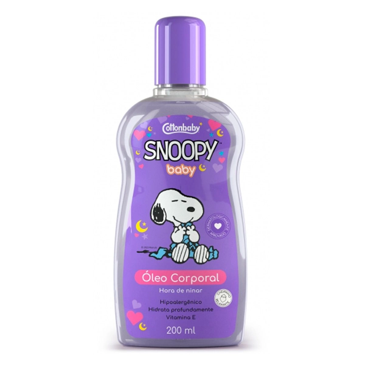 Óleo Corporal Snoopy Baby Hora de Ninar Com 200ml Cottonbaby - Drogaria Minas-Brasil