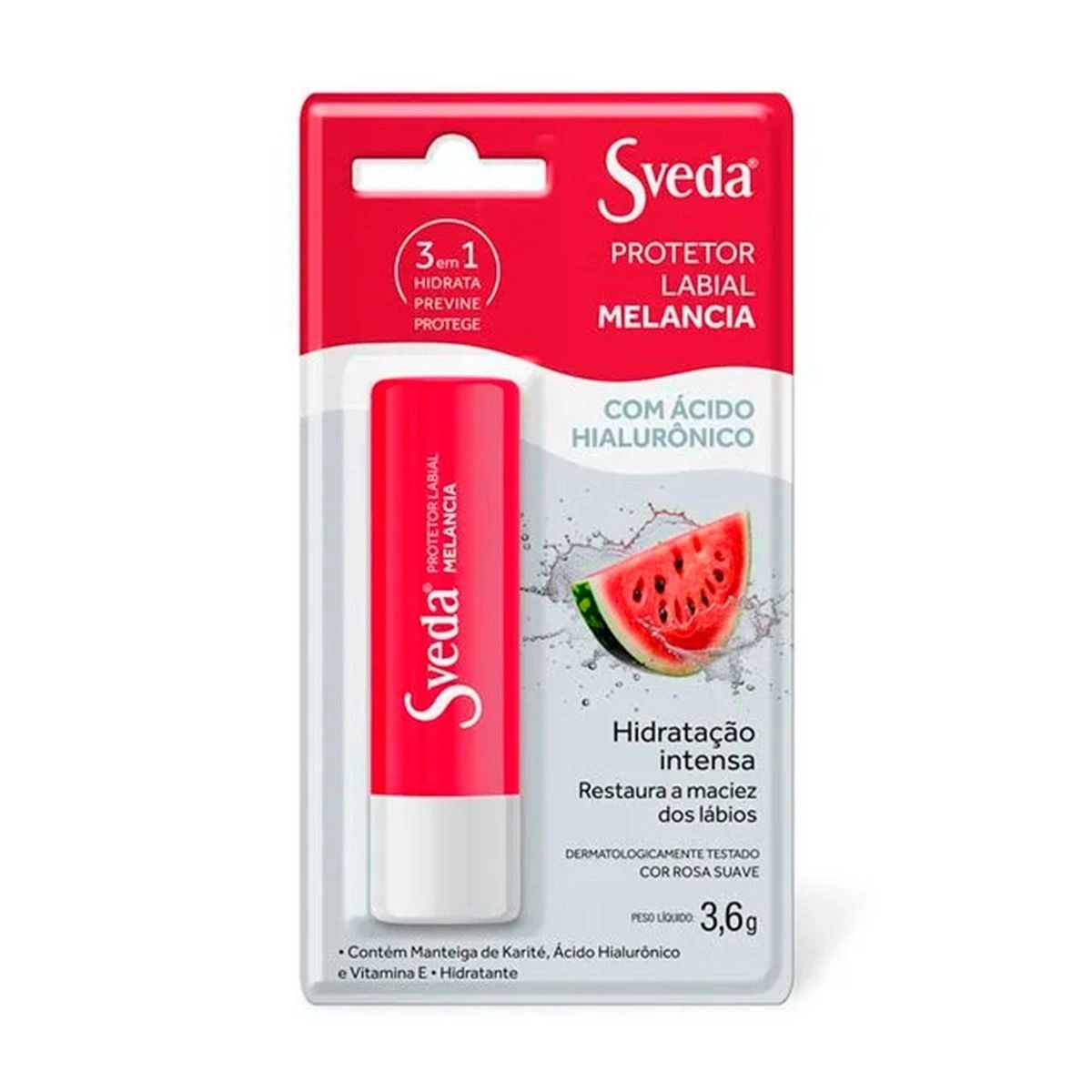 Protetor Labial Melancia 3,6g Sveda - Drogaria Minas-Brasil