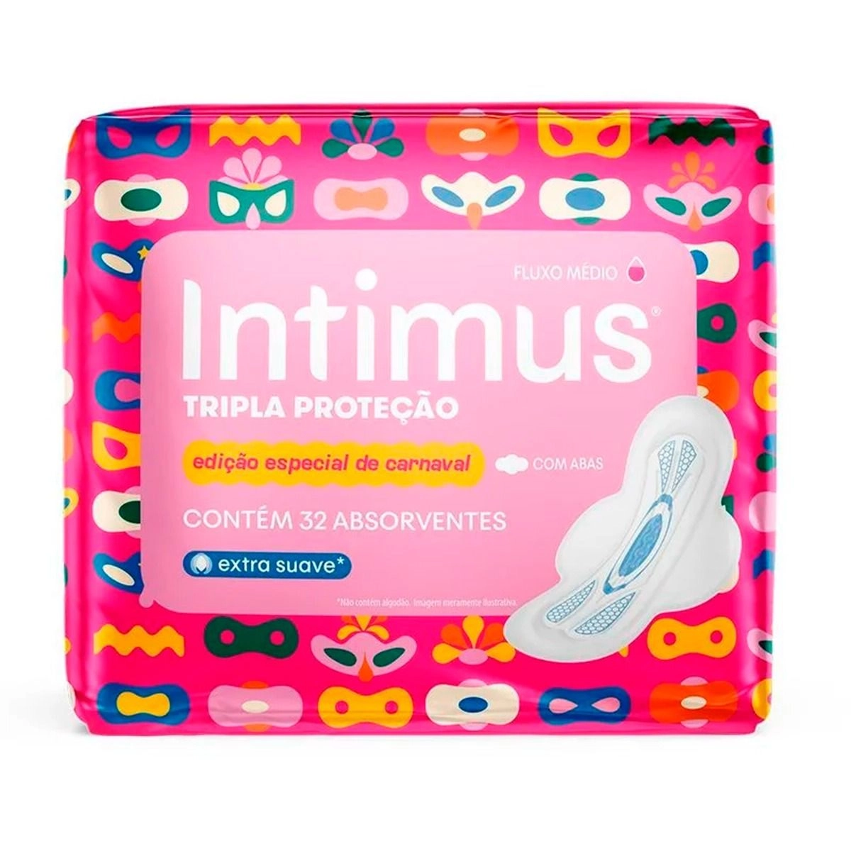 Absorvente Intimus Tripla Proteção Extra Suave Fluxo Médio Com Abas ...