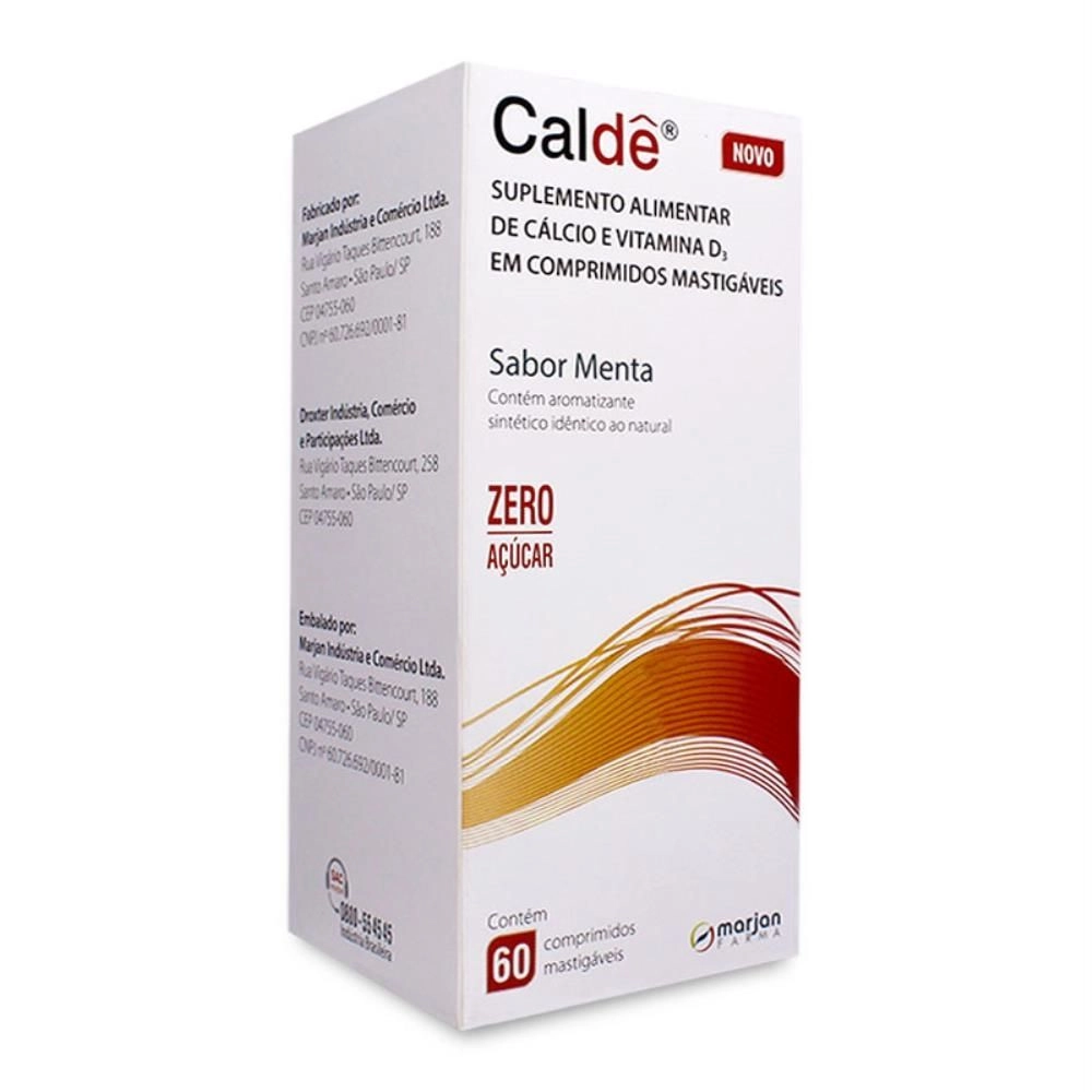 Calde 600Mg+400Ui 60 Comprimidos Mastigáveis: Preço e para que serve