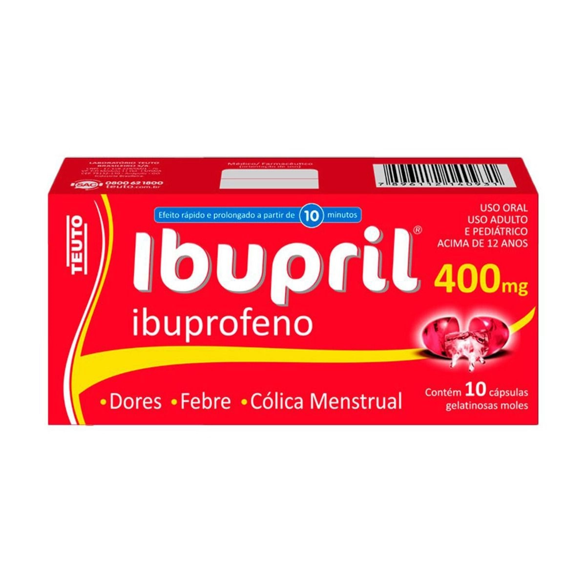Ibupril 400mg 10 Capsulas: Preço e para que serve