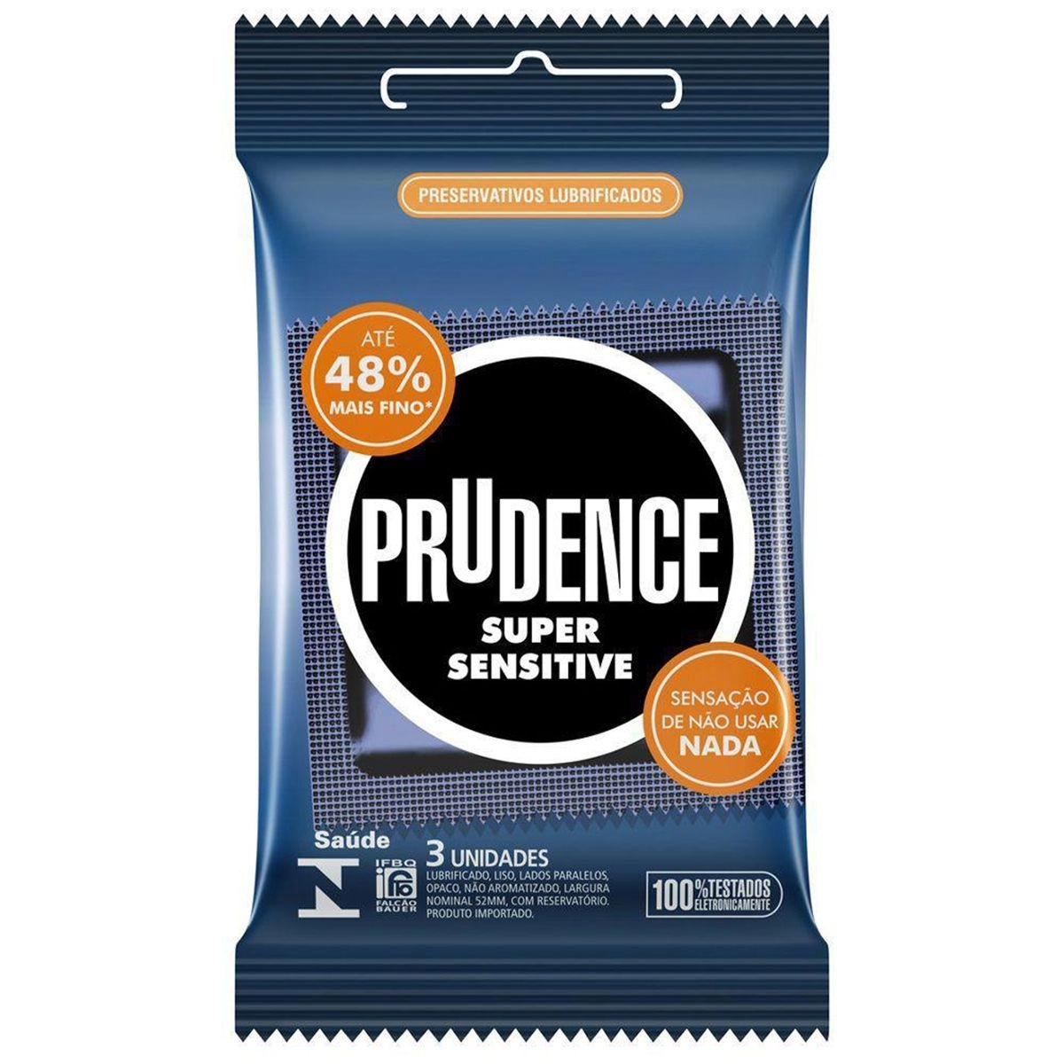 Preservativo Super Sensitive Prudence Com 3 Unidades - Drogaria Minas-Brasil